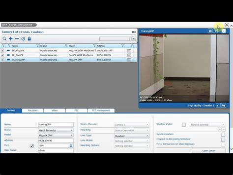 March Networks End User Training Command Config