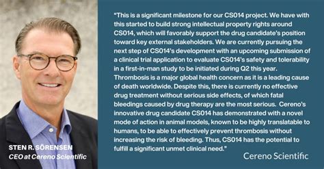 Cereno Scientific On Linkedin Press Release Cereno Scientific