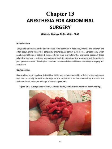 Anesthesia For Abdominal Surgery Pdf Anesthesia Surgery