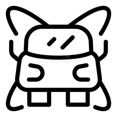 Autonomous Driverless Vehicle Using Artificial Intelligence Icon Stock