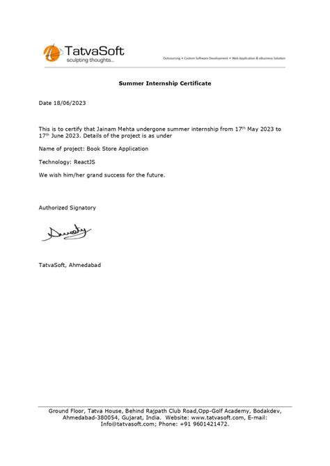 Tatvasoft Reactjs Summerinternship Jainam Mehta