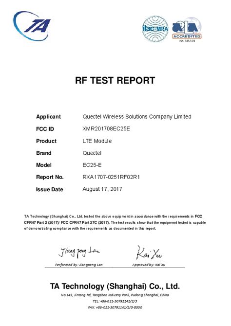 Quectel Wireless Solutions Company Limited 201708ec25e