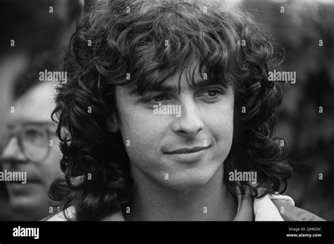 French Tennis Player Pascal Portes During The French Open Roland Garros In June 1980 Stock