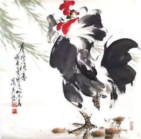 写意鸡的画法 千图网
