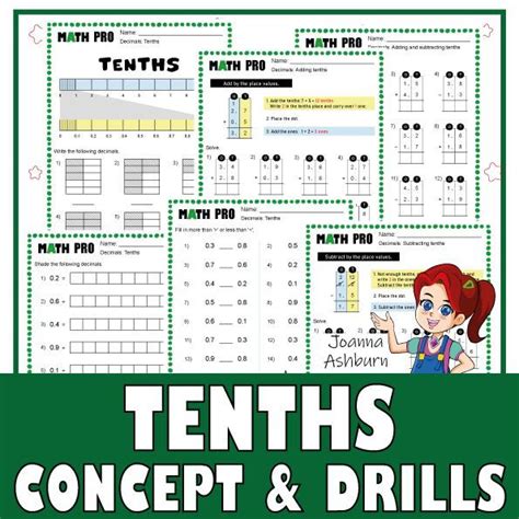 Add And Subtract Decimal Place Value Of Tenths Guided Practice Worksheets Practices Worksheets