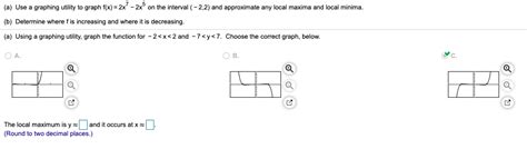 solved a use a graphing utility to graph f x 2x 2x