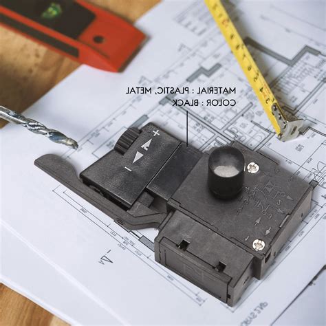 HOT FA2 6 1BEK SPST Lock On Power Tool Trigger Button Switch Black Walmart Com