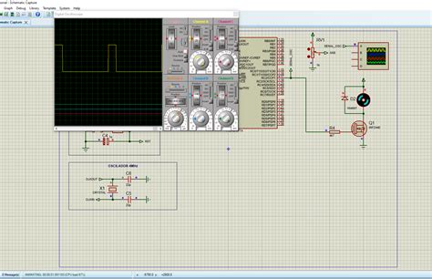 Simulación De Circuito Eléctrico Pic16f877a Pwm Modulación Por Ancho De Pulsos