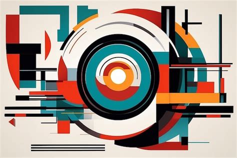 Premium Photo Background With Abstract Geometric Shapes Vector Illustration