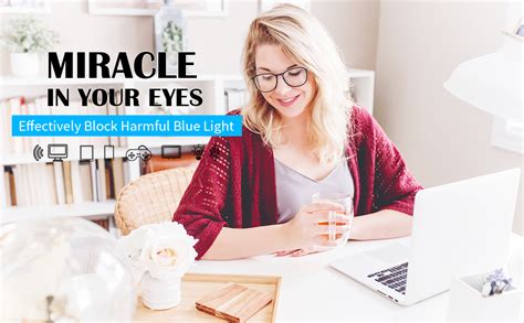Livho Blue Light Blocking Computer Glasses For Women Men Anti Glare Uv Filter Tr90 Li1676