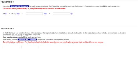 Solved QUESTION Using The Text To HTML Converter In Each Chegg Com