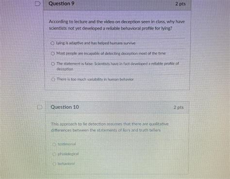 Solved D Question 9 2 Pts According To Lecture And The Video