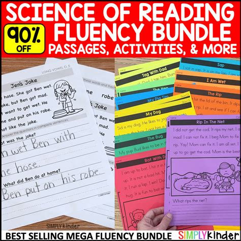 Decodable Reading Comprehension And Fluency Passages Activities Simply Kinder