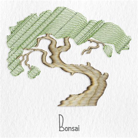 Bonsai Tree Pattern Etsy