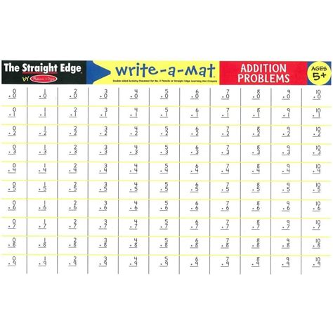 Addition Problems Write A Mat Toys Co Melissa Doug