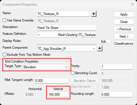 OpenRoads OpenSite How To Target End Condition To Specific Elevation Value Communities