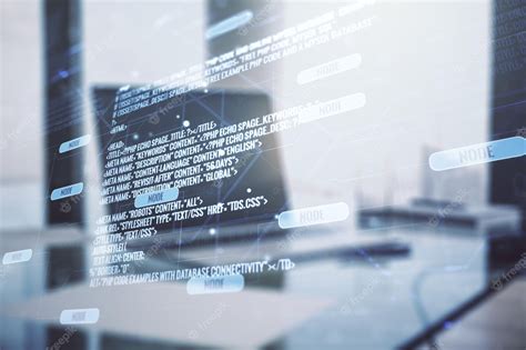 Premium Photo Abstract Creative Coding Illustration On Modern