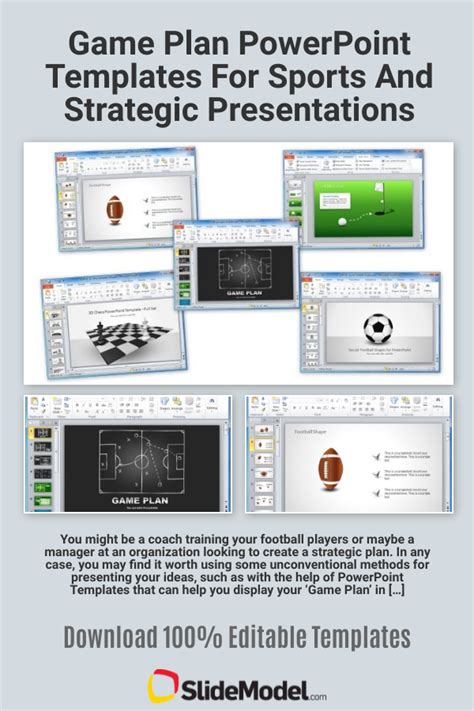 Game Plan PowerPoint Templates For Sports And Strategic Presentations Powerpoint Templates