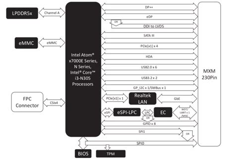Aaeon Aq7 Adn A Qseven 21 System On Module With Intel Alder Lake N Cpu Four Pcie Gen 3 X1