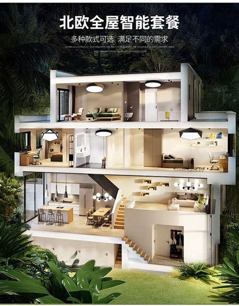 北欧式全屋灯具套餐组合三室两厅客厅灯美式吊灯简约现代大气家用 天猫 花瓣网
