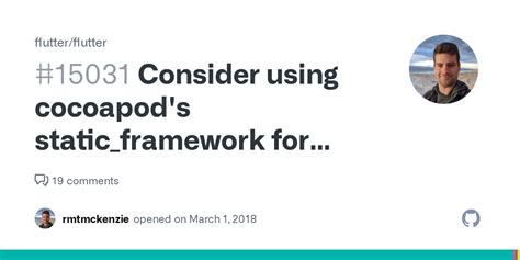Consider Using Cocoapods Staticframework For Flutter Plugins That