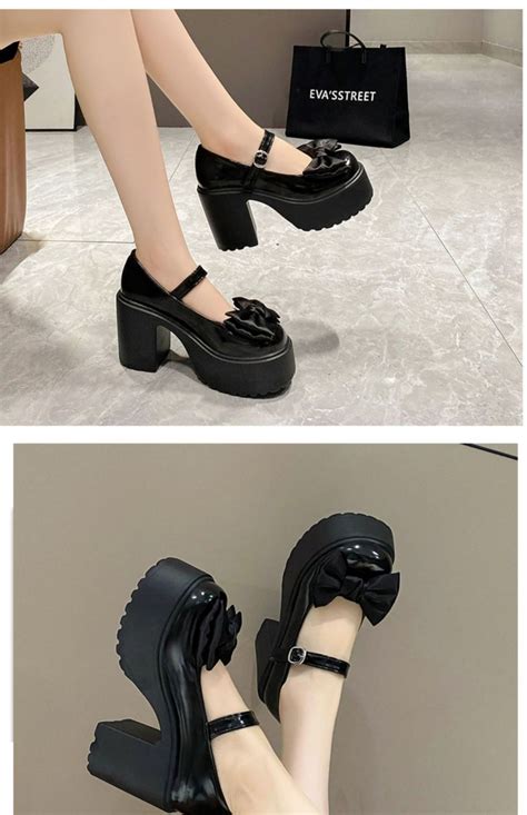 💖สินค้าเฉพาะจุด💖รองเท้าแมรี่เจน ส้นสูง วัสดุหนัง รองเท้าส้นตึกส้นหนา สไตล์แฟชั่นของผู้หญิง