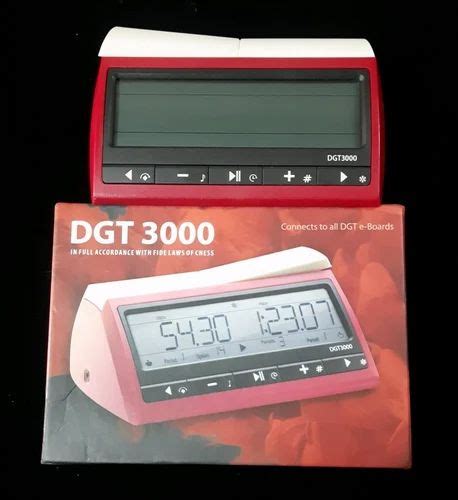 Abs Plastic Dgt 3000 Red Chess Clock Size 166 X 114 X 65 Mm Lxhxw