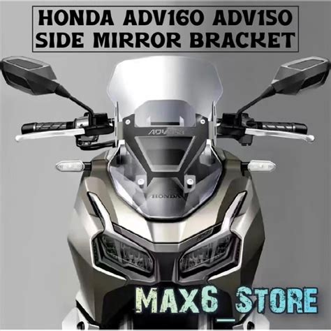 HONDA ADV150 ADV160 SIDE MIRROR MODIFIED HOLDER BRACKET FRONT WINDSHIELD VISOR BRACKET WITH LOGO