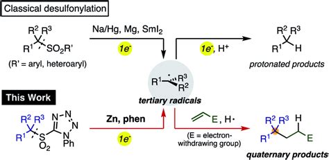 Generation Of Radicals From Alkylsulfones By Single Electron Reducing Agent Download