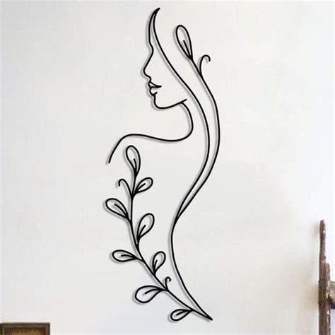 Passionate Love Line Art Couple Wall Art Metal Wall Art Etsy Etsy