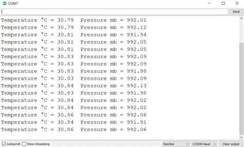 interface ms5611 barometric pressure sensor with arduino