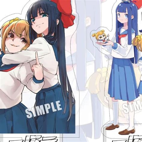 Mô Hình Standee Kpop Team Epic Cute Acrylic Stand Pipimi Popuko Anime Ghjg Phụ Kiện Trang Trí để