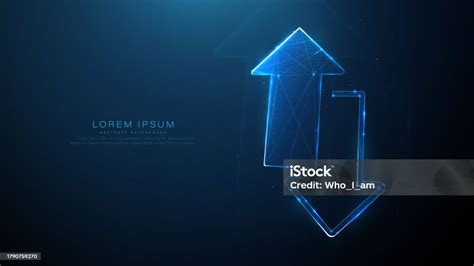 이중 화살표 아이콘 업로드 다운로드를 탭합니다 이중 역방향 화살표 갈아타다 환전 기호입니다 비즈니스 화살표 목표 방향입니다 낮은 다각형 선 별이 빛나는 스타일 디자인