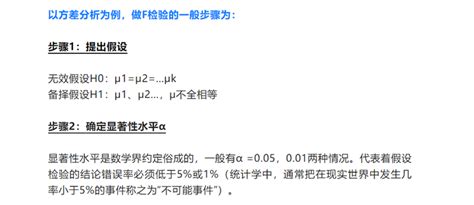 方差分析f检验的步骤和判定 知乎