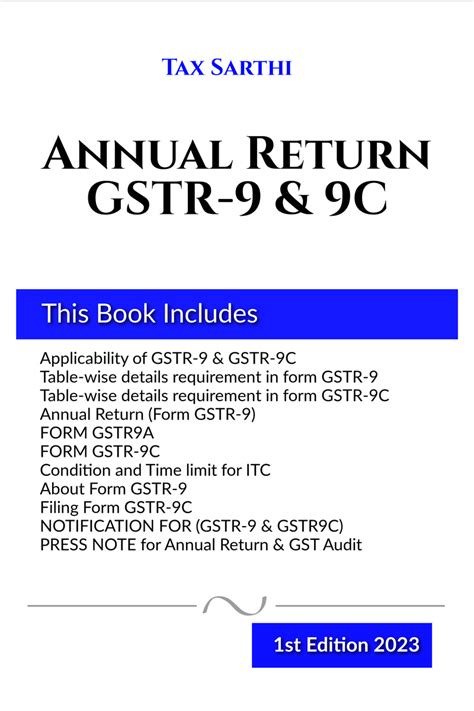 Annual Return GSTR 9 GSTR 9C 1st Edition 2023