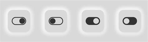 Premium Vector Switch Toggle Buttons On Off Icon App Element Symbol