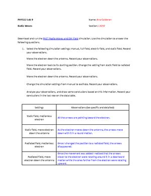 PHY112 Lab 06 Worksheet 2021 1 PHY112 Lab 6 Name Ana Calderon Section 13097 Circuits For