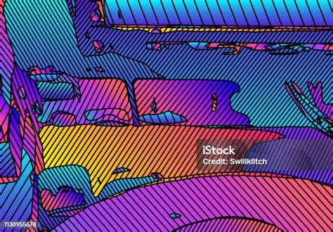 생생한 색상 그라데이션 및 라인과 추상적 인 생생한 배경 0명에 대한 스톡 벡터 아트 및 기타 이미지 0명 곡선 기하 도형 Istock