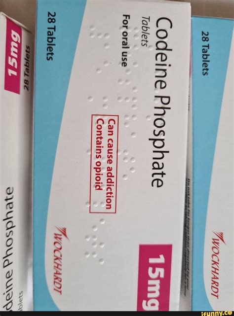 Twockhardi 28 Tablets 15mg Codeine Phosphate Phosphate Codeine I Use Oral For Addiction Cause
