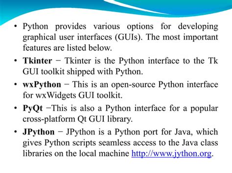 Python Tkinter Gui Part 1ppt