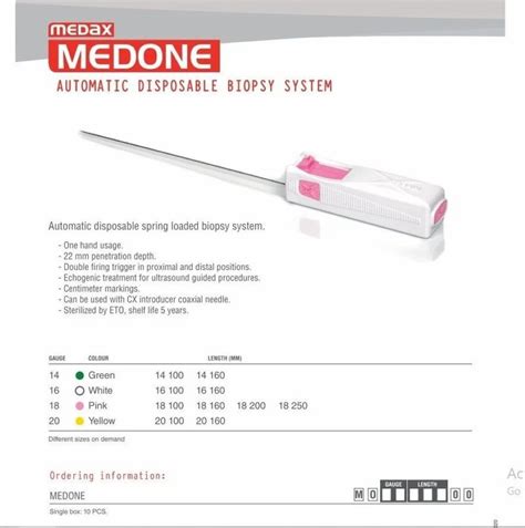 Automatic Disposable Biopsy System 10 Gauge At ₹ 2300 Piece In New