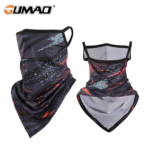 3d 인쇄 여름 두건 매달려 귀 삼각형 얼굴 마스크 사이클링 사냥 하이킹 낚시 스포츠 야외 목 Gaiter 스카프 남자 여자