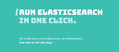 run elasticsearch in one click