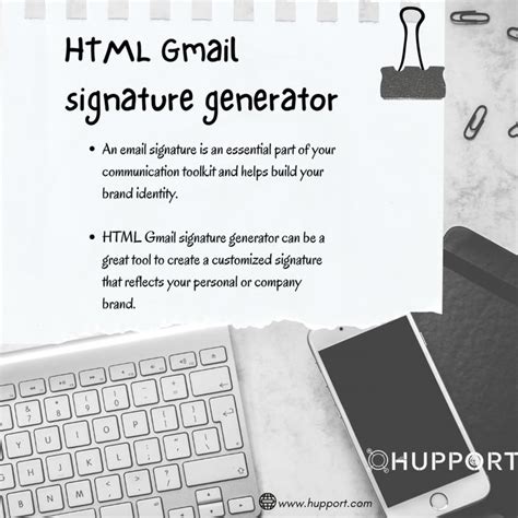Create Professional Gmail Signatures With Our Easy To Use HTML Signature Generator Tool Customi