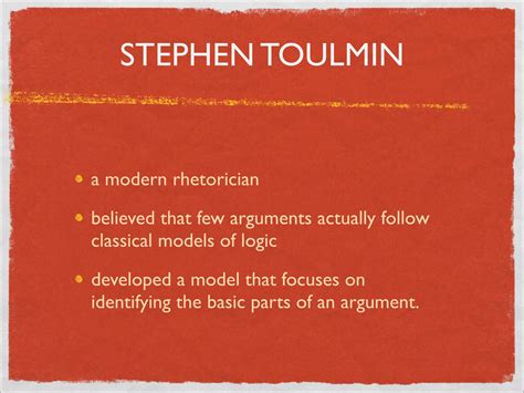 Toulmin Model Of Argumentation Pdf
