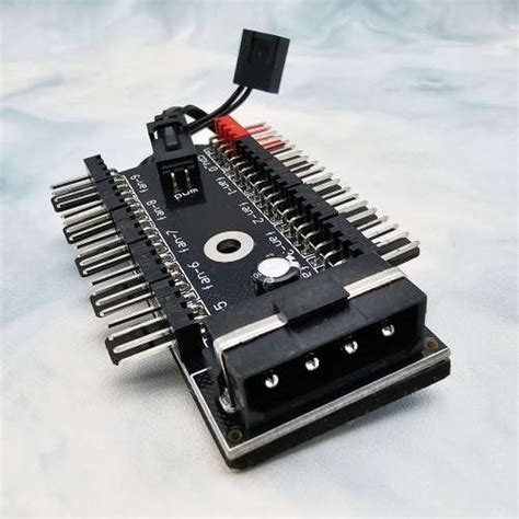 🔌pwm風扇 控制器 1分10 Fan Controller Hub 集線器 主板轉接線 風扇串聯 電腦機箱 1 To 10 二手或全新其它 電腦