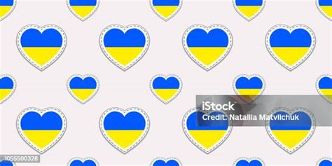 우크라이나 국기 완벽 한 패턴입니다 벡터 우크라이나어 Stikers를 플래그입니다 사랑 하트 기호 언어 코스 스포츠 페이지 여행