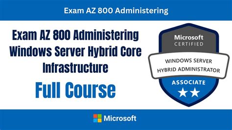 Exam AZ 800 Administering Windows Server Hybrid Core 58 OFF