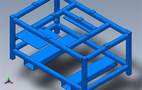 基本框架 Solidworks 2017 模型图纸免费下载 懒石网