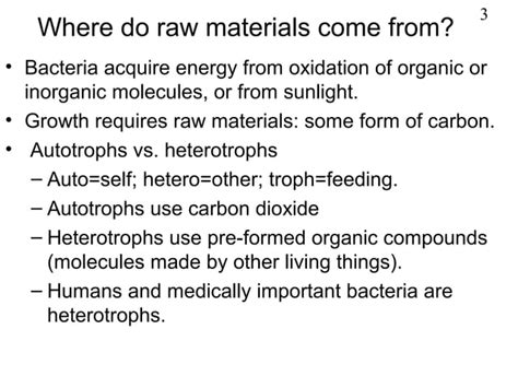Bacterial Growth And Nutrition PPT Chemistry Science